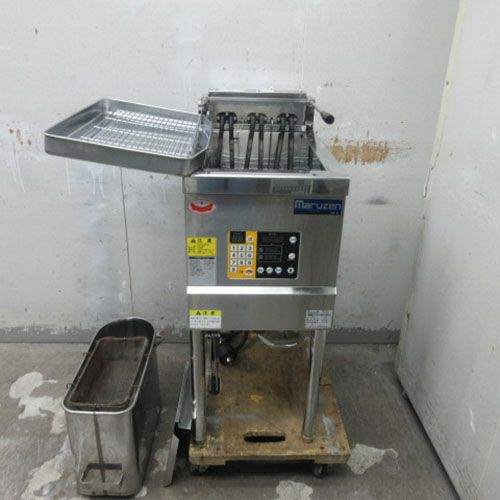 【中古】一槽電気フライヤー マルゼン MEF-13FE 幅350×奥行600×高さ800/910 【送料別途見積】【業務用】【委託販売-rks ...